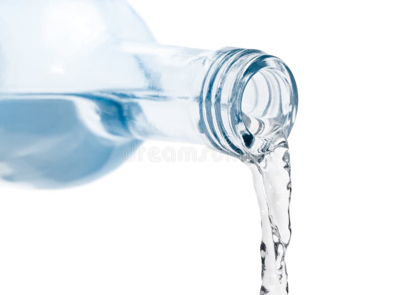 Fresh flow of water bottle stock image. Image of refreshment - 17107503