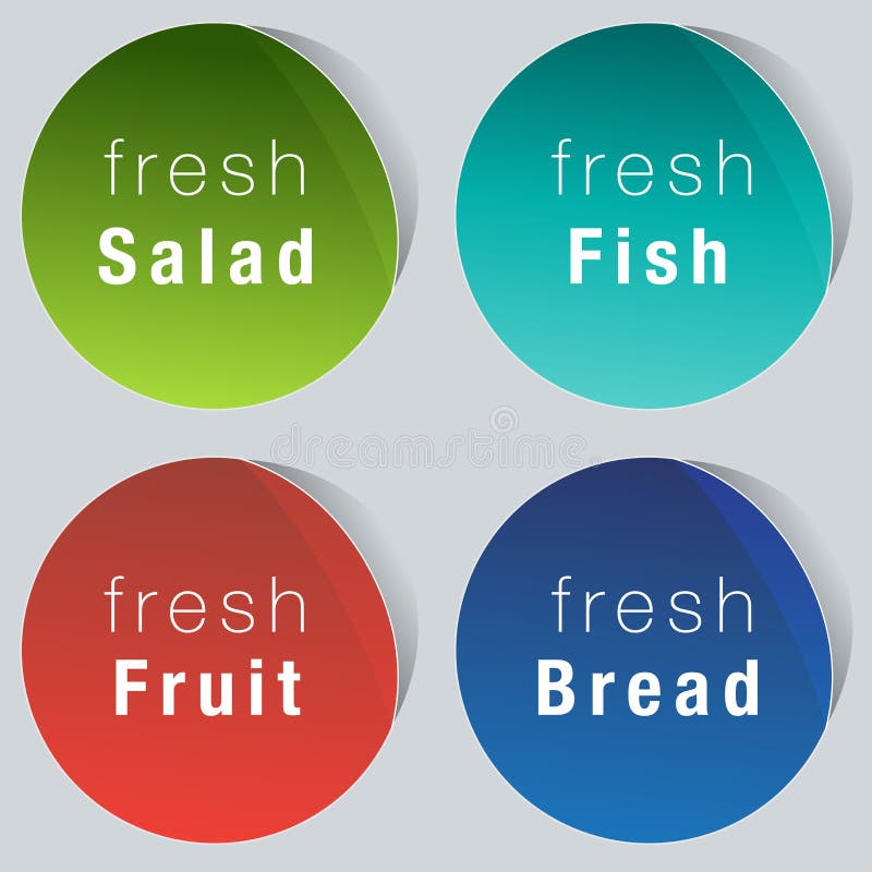 Fresh Food Choice Icon Set stock vector. Illustration of healthy - 59096999