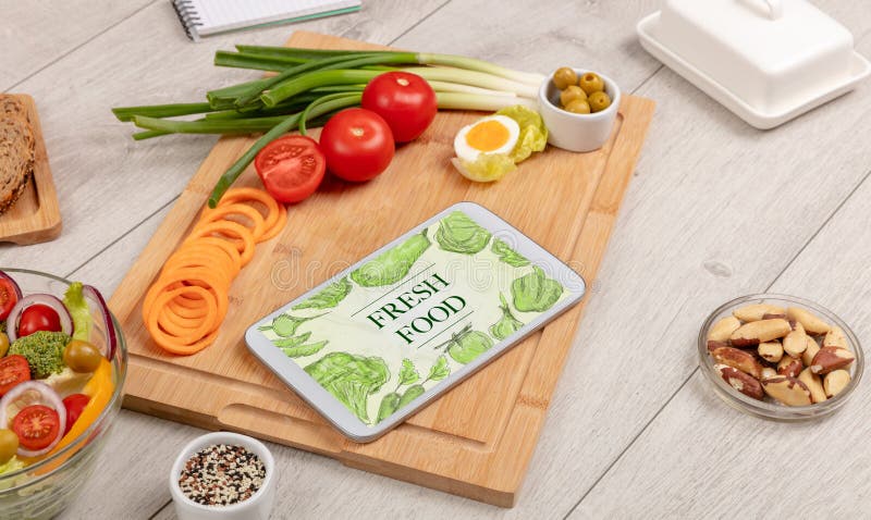 Fresh food on the table stock image. Image of herb, fresh - 154110563