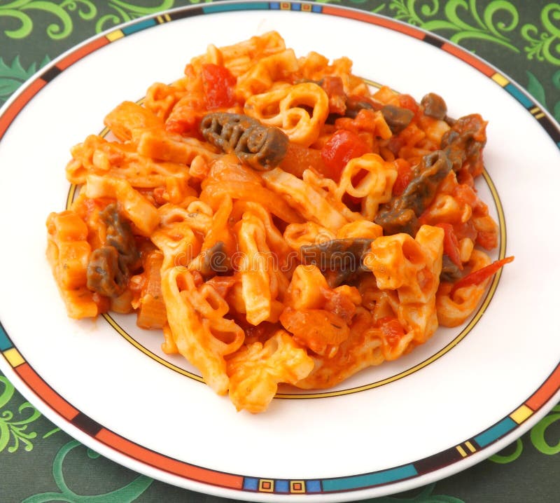 Fresh football pasta stock photo. Image of food, sauce - 41665024