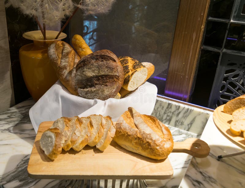 Fresh Fragrant Bread Food Concept Breakfast Bread Stock Photo - Image ...