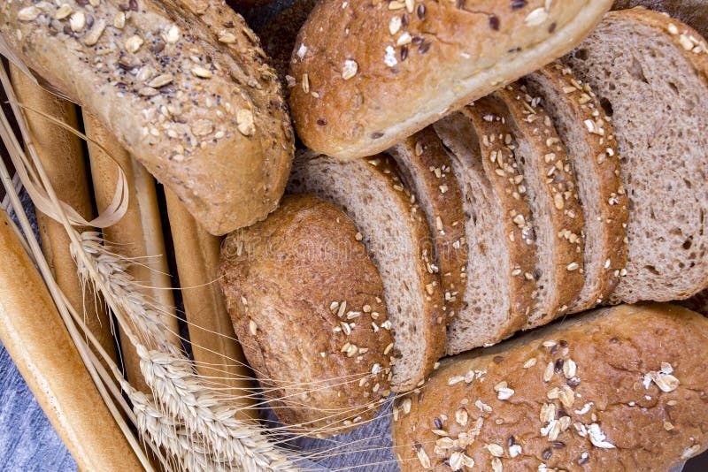 Fresh Fragrant Bread on the Table. Food Concept Stock Photo - Image of ...