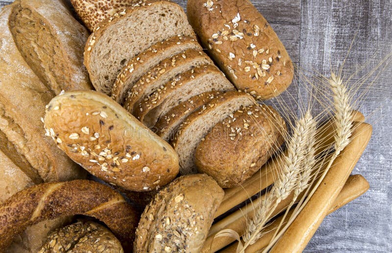 Fresh Fragrant Bread on the Table. Food Concept Stock Image - Image of ...