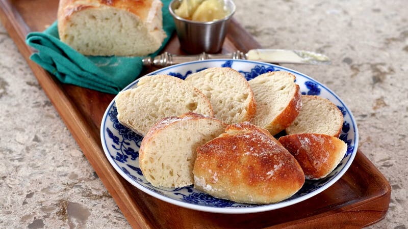 Fresh Fragrant Bread on the Table Food Concept Stock Photo - Image of ...