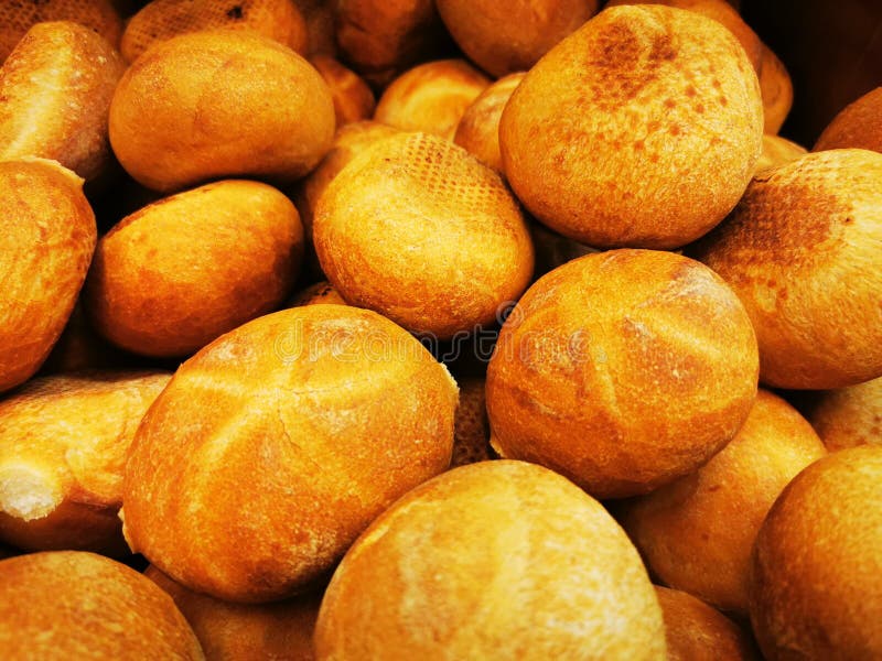 Fresh Fragrant Bread on the Table. Food Concept. Stock Photo - Image of ...