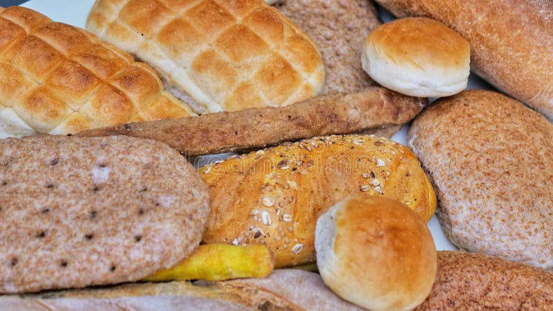 Fresh Fragrant Bread on the Table. Food Concept Stock Image - Image of ...
