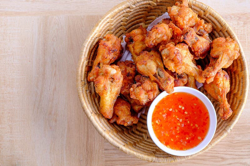 Fresh fried chicken stock image. Image of delicious - 126632637