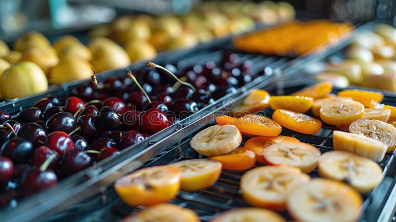 Fresh Fruit Arranged on a Wooden Rack Stock Photo - Image of decor ...