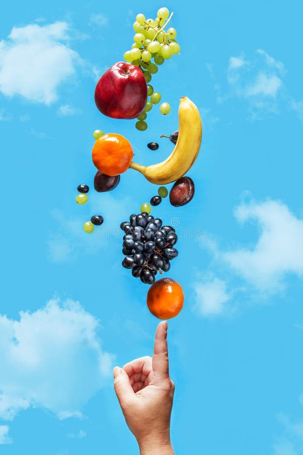 Balancing fruit still life stock image. Image of opportunity - 83984093