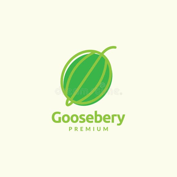 Fresh Fruit Gooseberry Logo Design Stock Vector - Illustration of ...
