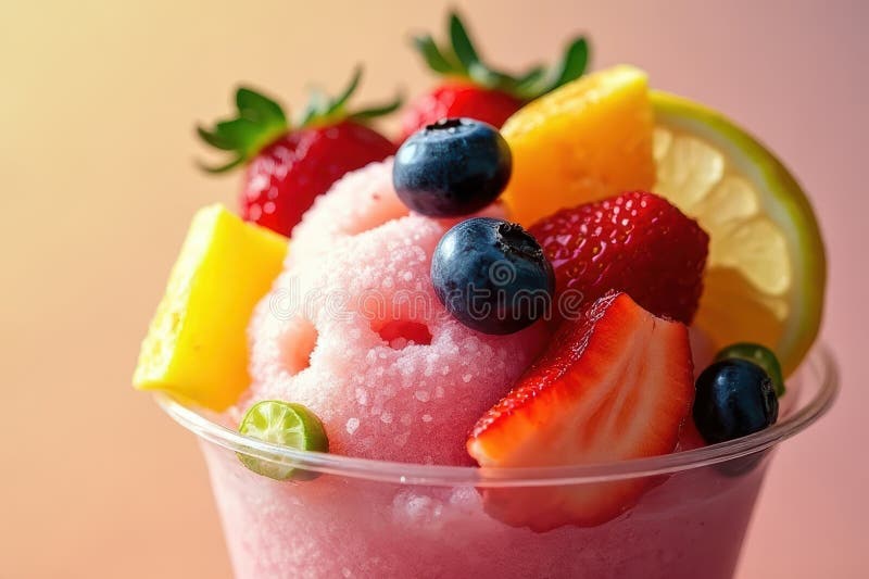 Fresh Fruit Granita stock photo. Image of orange, watermelons - 363831622
