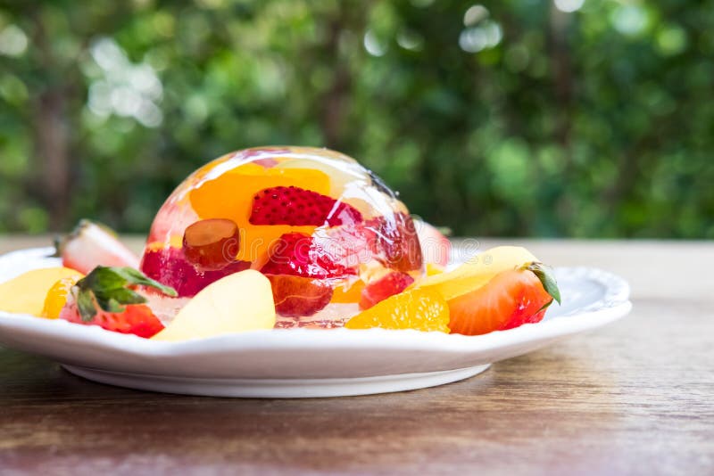 Fresh fruit jelly stock photo. Image of diet, bright - 142113896