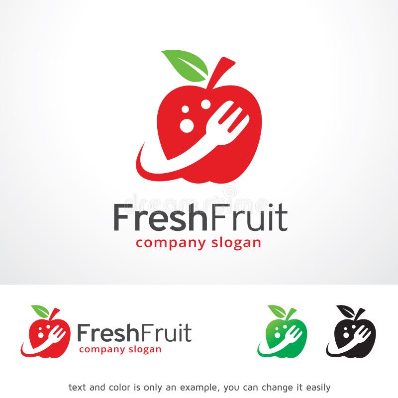Fresh Fruit Logo Template Design Vector, Emblem, Design Concept ...
