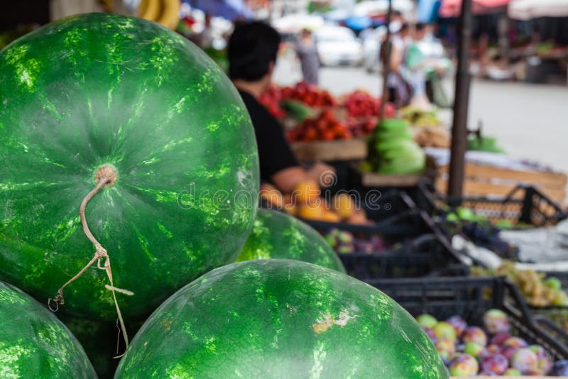 Fresh fruit market stock photo. Image of marketplace - 124424324