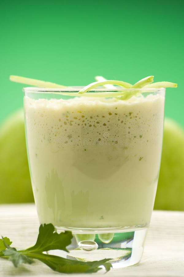 Fresh Fruit Milk Shake Apple Stock Photo - Image of delicious, fresh ...