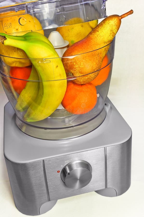 Fresh fruits in the mixer stock image. Image of nutritional - 13139587