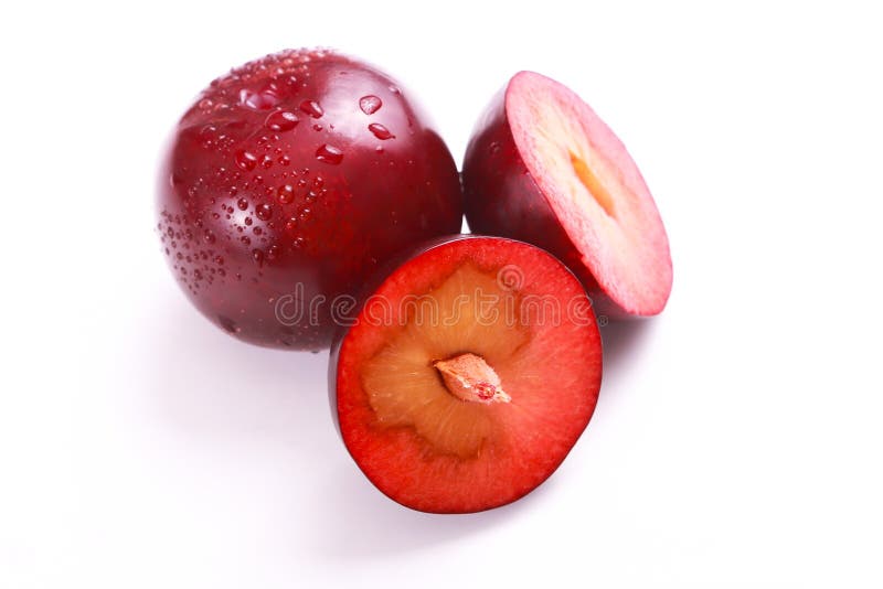 Fresh plum stock photo. Image of fruits, health, healthy - 110640186