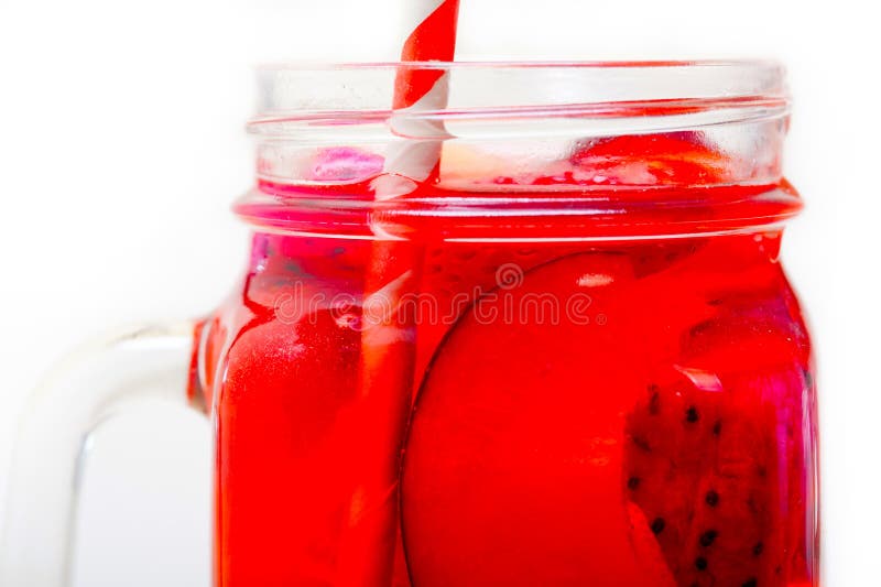 Fresh fruit punch drink stock image. Image of lemon - 234704475