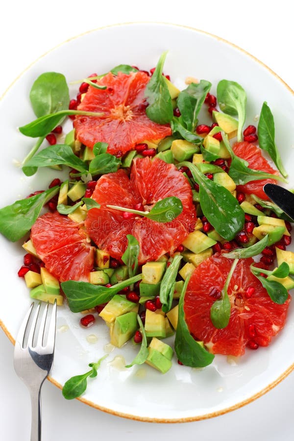 Fresh fruit salad stock image. Image of dish, meal, leaf - 16739549