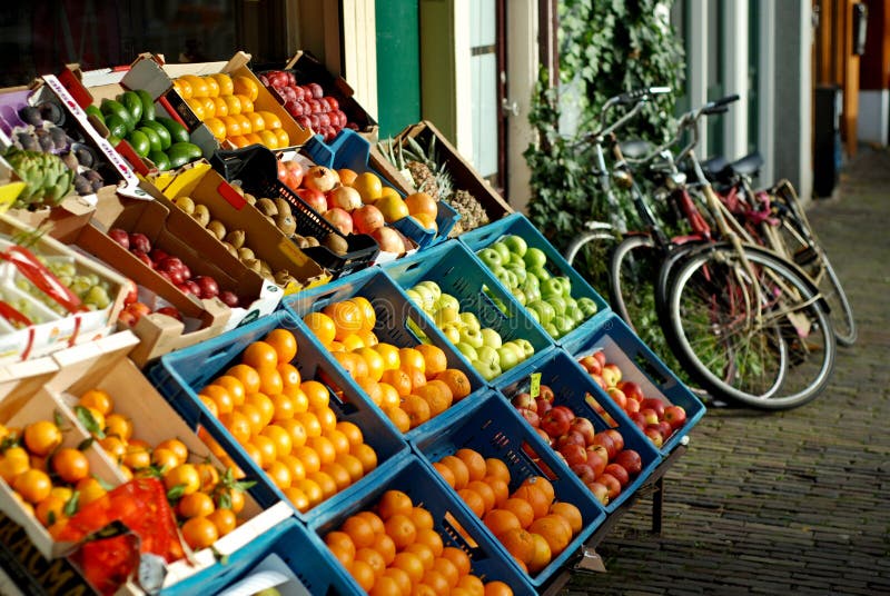 Fresh fruit shop stock photo. Image of shop, europe, holland - 18103630