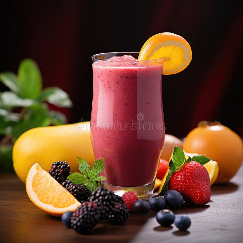 A fresh fruit smoothie stock illustration. Illustration of kiwi - 299804520