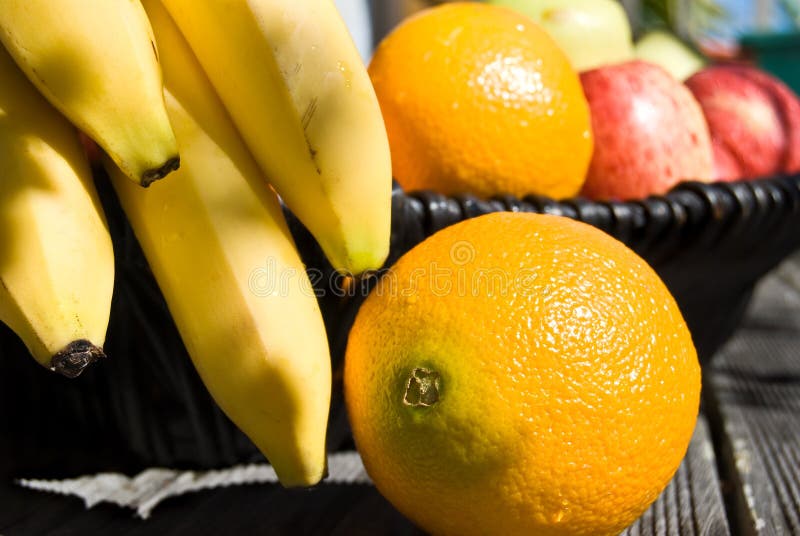 Fresh fruit in the sun stock image. Image of juicy, water - 8685757