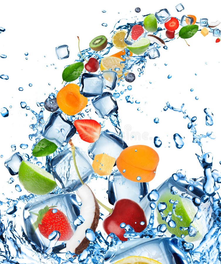 Fresh Fruit in Water Splash Stock Photo - Image of lemon, care: 25702164