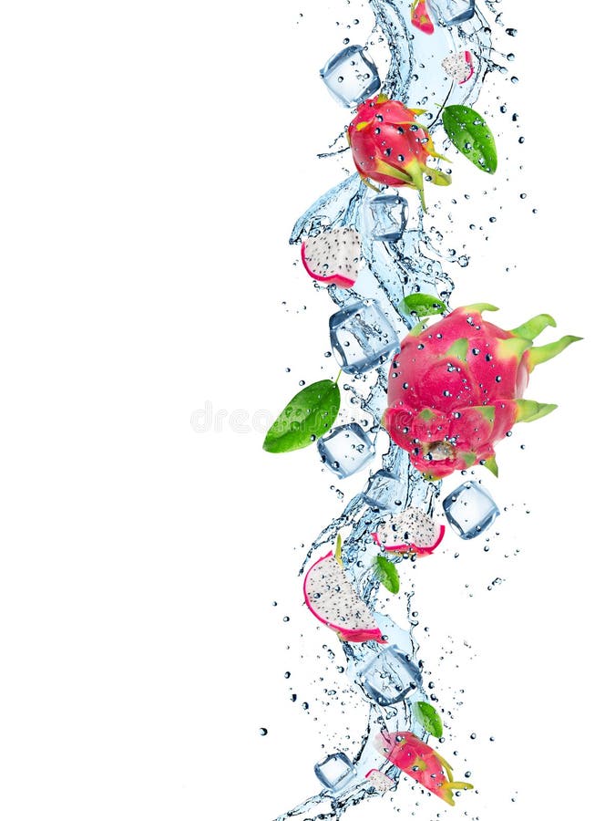 Fresh Fruit with Water Splash Stock Photo - Image of healthy, nature ...