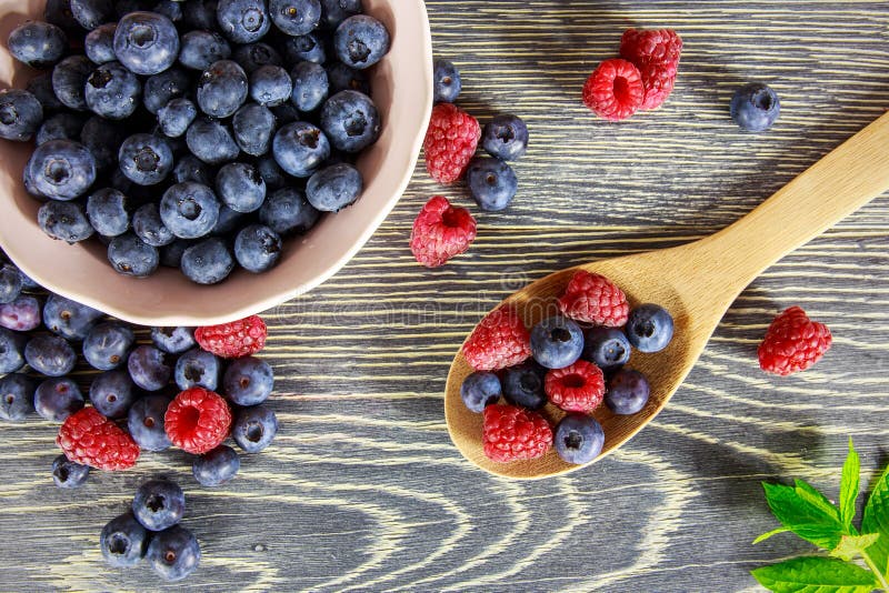 Healthy snack stock image. Image of nutritious, raspberries - 50470225