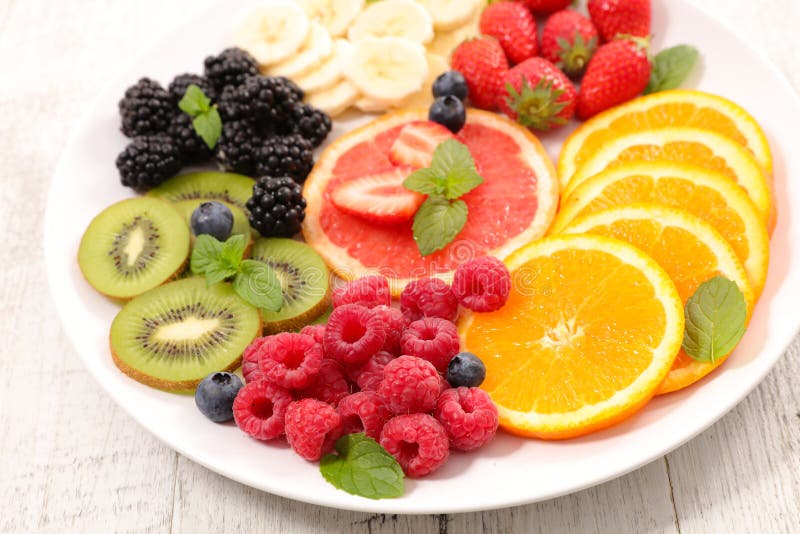 Fresh fruits for breakfast stock photo. Image of strawberry - 91701360