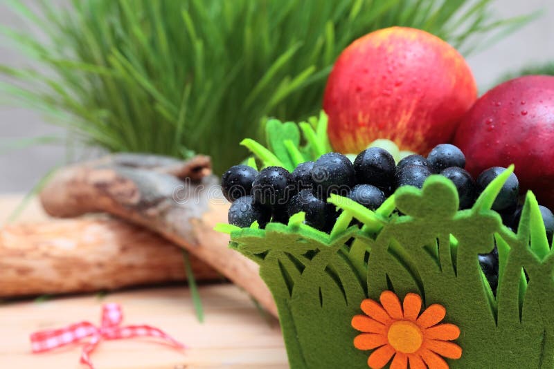Fresh fruits in a bucket stock image. Image of dessert - 42973939