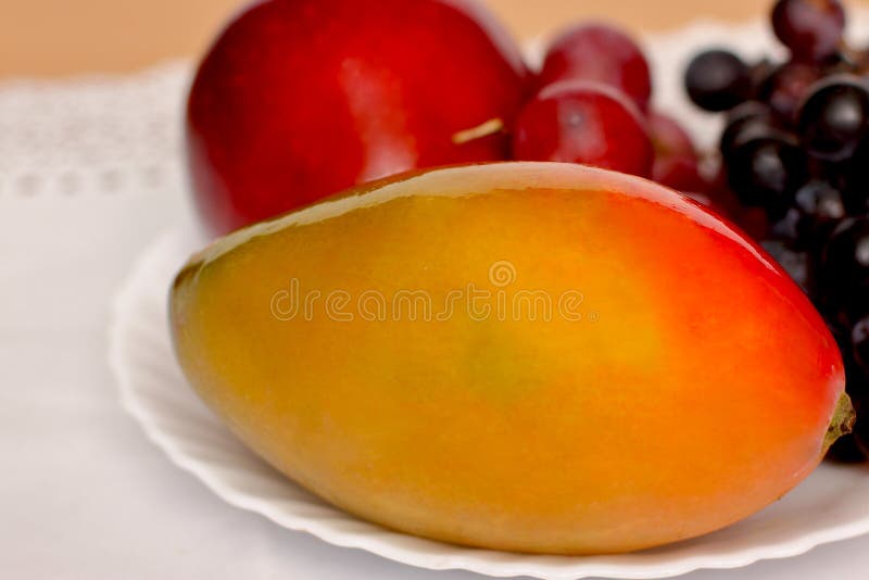 Tropical Fruit Mango and Other Fruits Stock Image - Image of fruit ...