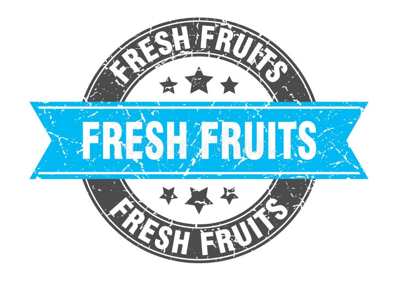 Fresh fruits stamp stock vector. Illustration of sign - 137022818