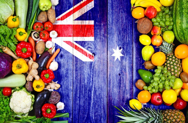 Fresh Fruits and Vegetables from Australia Stock Photo - Image of ...