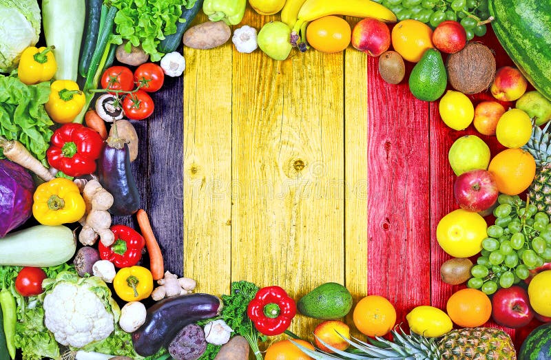 Fresh Fruits and Vegetables from Belgium Stock Photo - Image of ...