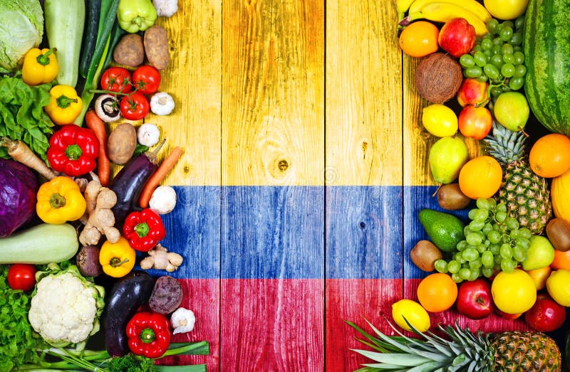 Fresh Fruits and Vegetables from Columbia Stock Photo - Image of ...