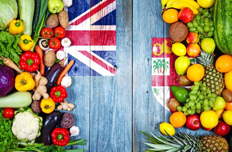 Fresh Fruits and Vegetables from Fiji Stock Photo - Image of organic ...