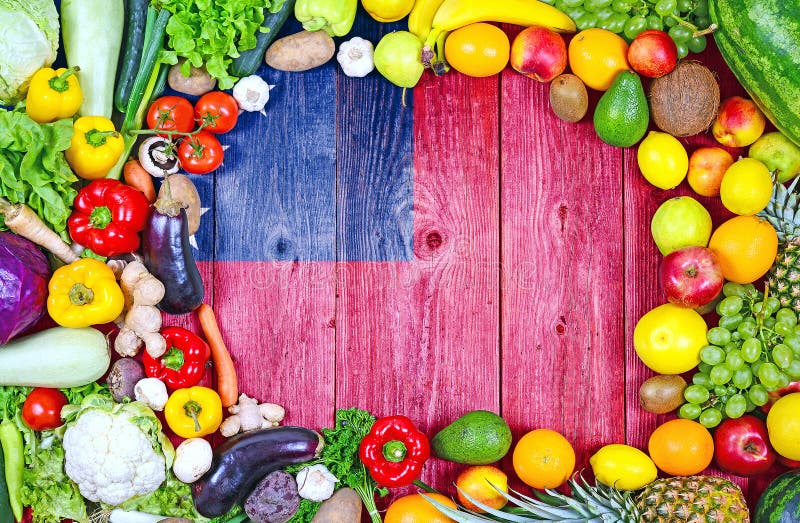 Fresh Fruits and Vegetables from Samoa Stock Photo - Image of colorful ...