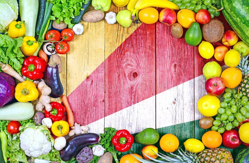 Fresh Fruits and Vegetables from Seychelles Stock Photo - Image of ...