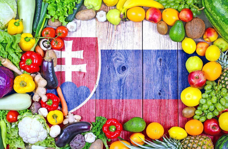 Fresh Fruits and Vegetables from Slovakia Stock Photo - Image of food ...