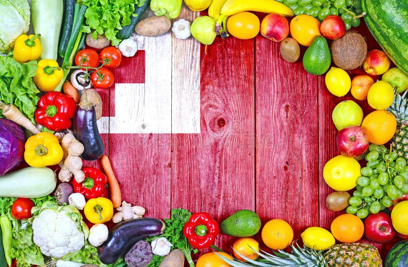 Tonga Food Concept. Fresh Fruits from Traditional Gardens Stock Photo ...