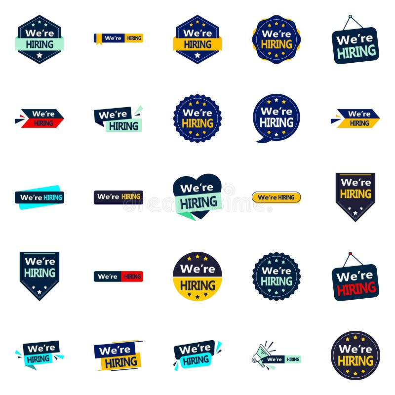 25 Fresh and Fun we Re Hiring Vector Images for Your Job Openings Stock ...