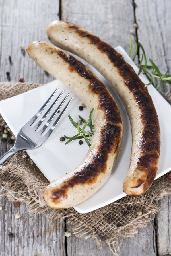 Fresh German Bratwurst stock image. Image of bavarian - 37892557