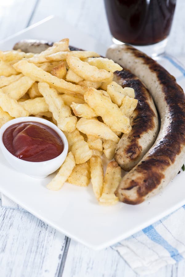 Fresh German Bratwurst stock image. Image of national - 33812299