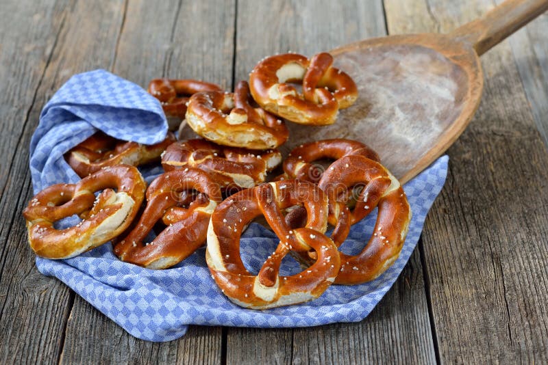 Fresh German pretzels stock image. Image of munich, bakery - 68756601