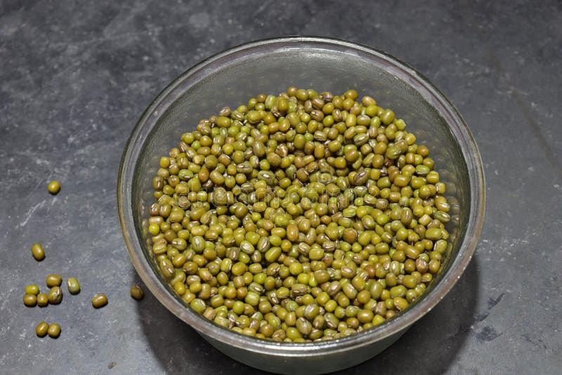 Fresh Germinated Green Gram Beans Stock Photo - Image of gram, eating ...