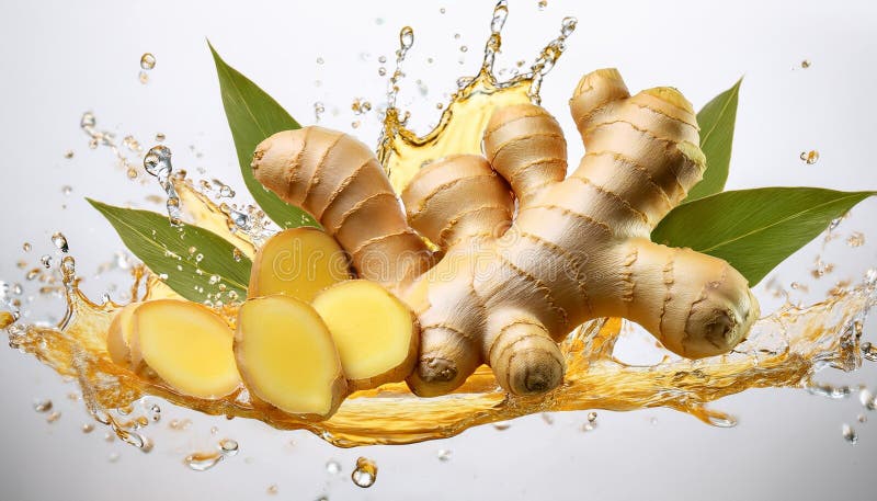 Fresh Ginger a Few Slices and a Splash of Fresh Ginger Juice Form a ...