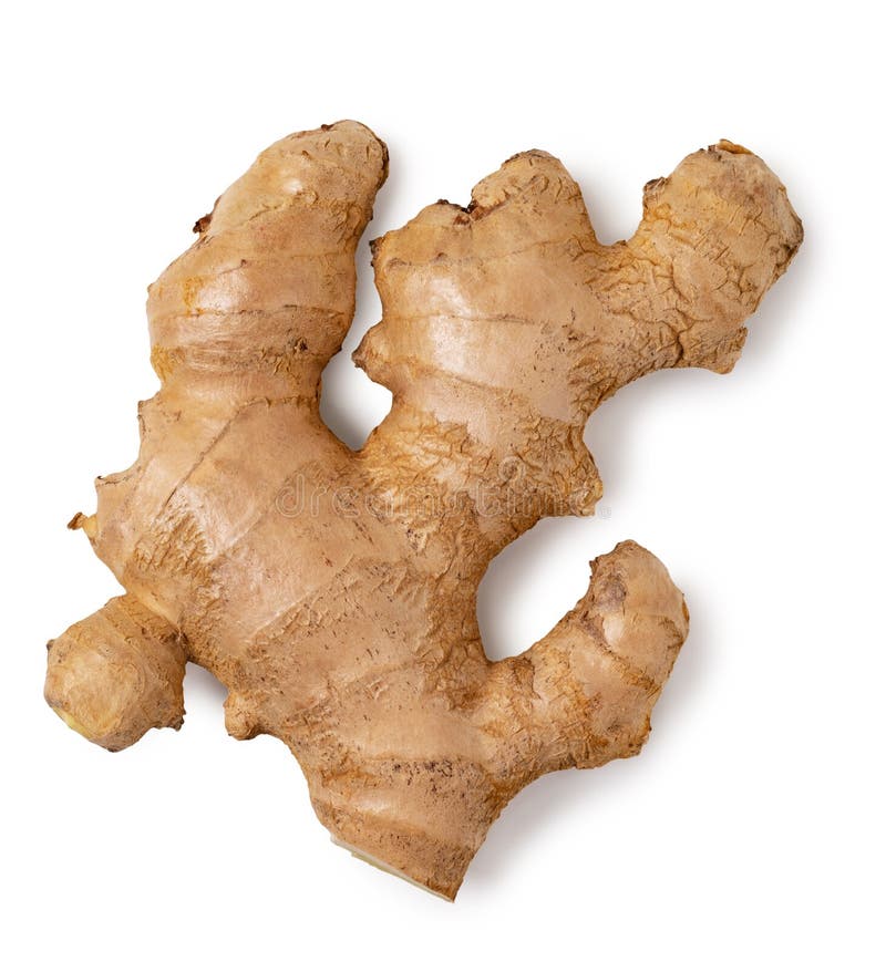 Fresh Ginger Root and Slices Isolated on White Background Stock Image ...