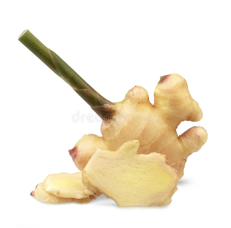 Ginger Isolated on White Background Stock Photo - Image of ingredient ...