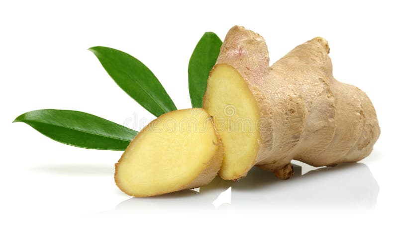 Fresh Ginger Root with Leaves Stock Image - Image of asia, health ...